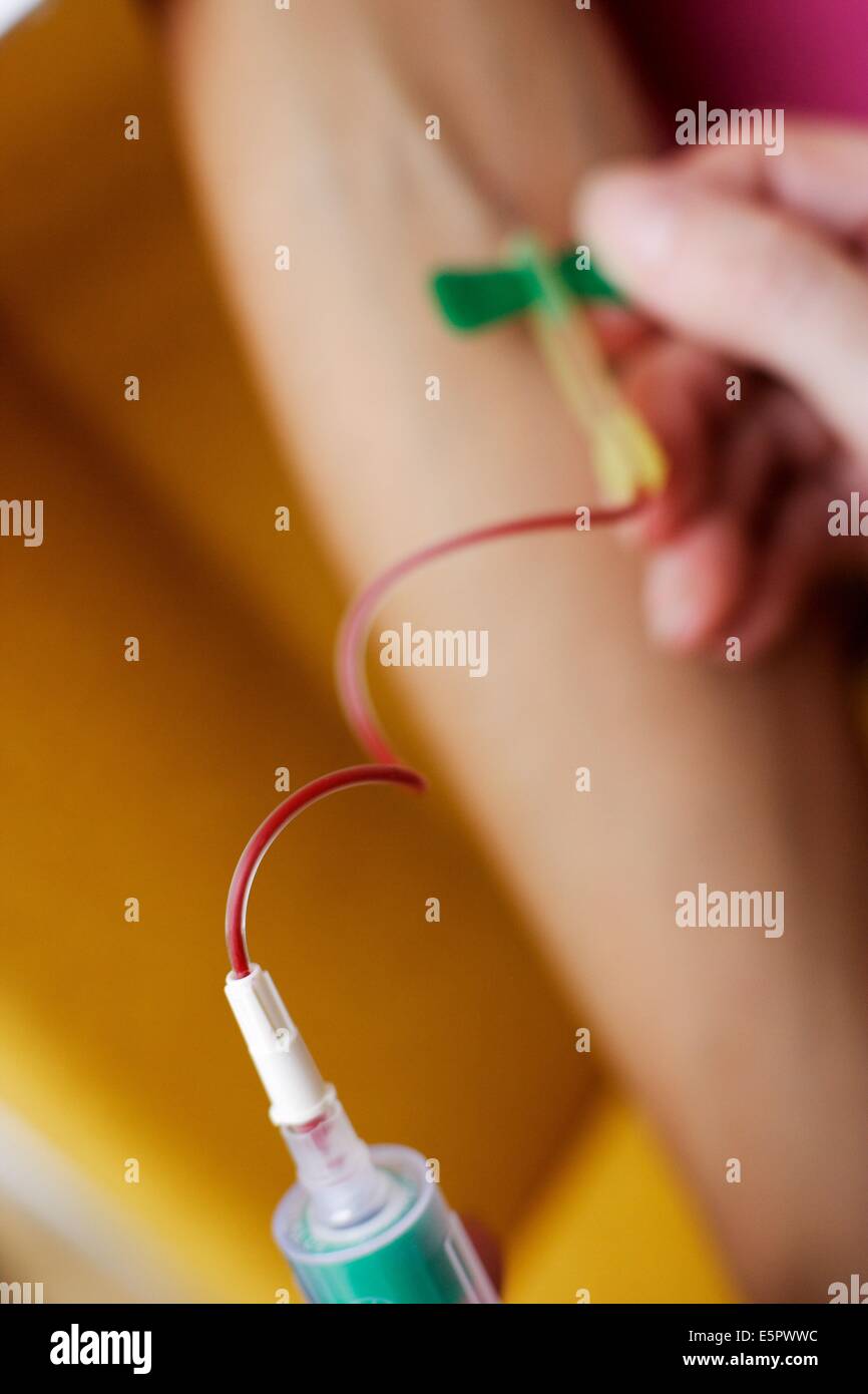 Blood sampling in a laboratory for biomedical analysis Stock Photo - Alamy