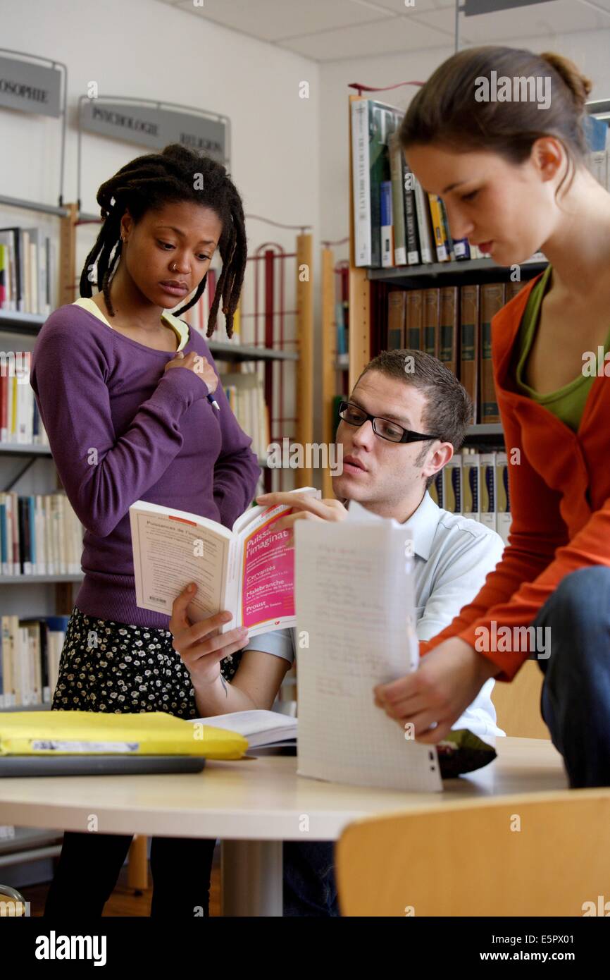 Students revising exams Stock Photo - Alamy