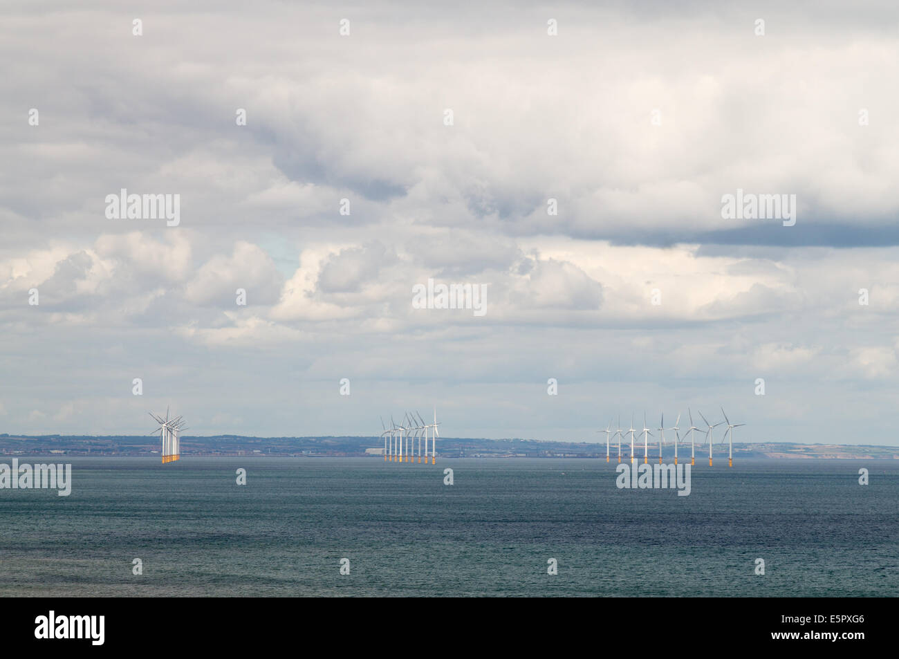 Offshore wind farm, Redcar, Redcar and Cleveland, north east England ...