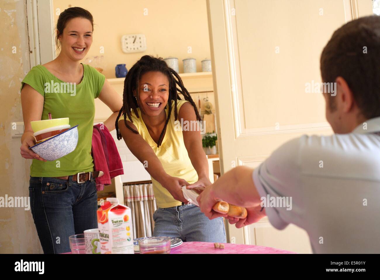 Young people, Roommate Stock Photo - Alamy