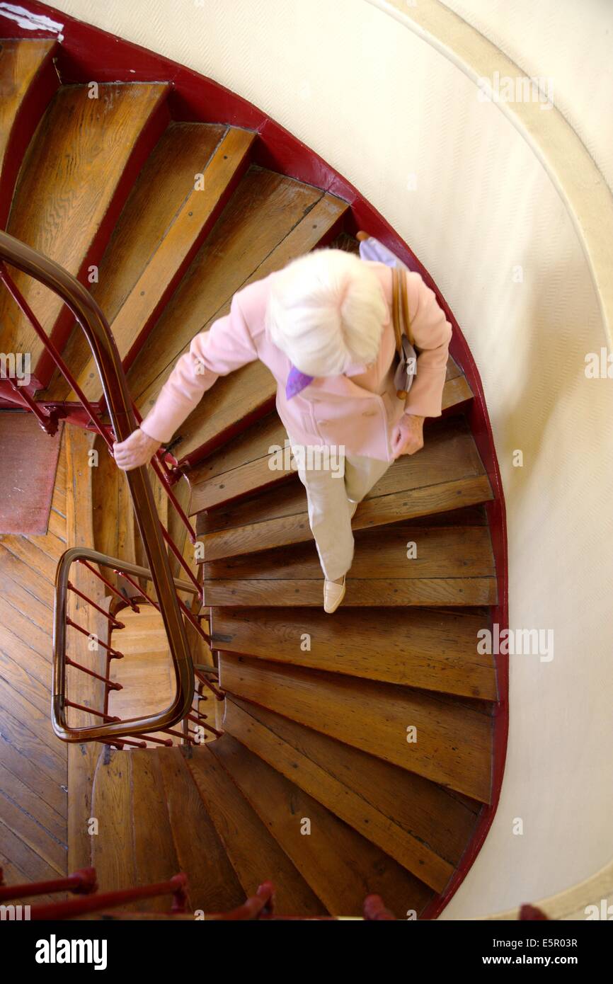 Old Woman Climbing Gate at Melvin Slater blog
