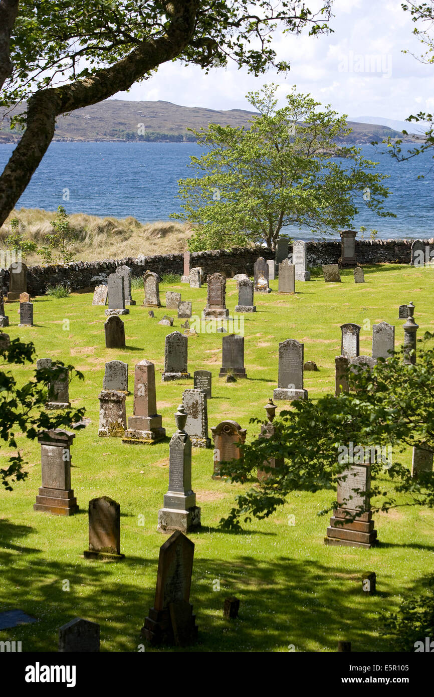 Graveyard of the village of Melvaig, Scotland Stock Photo - Alamy