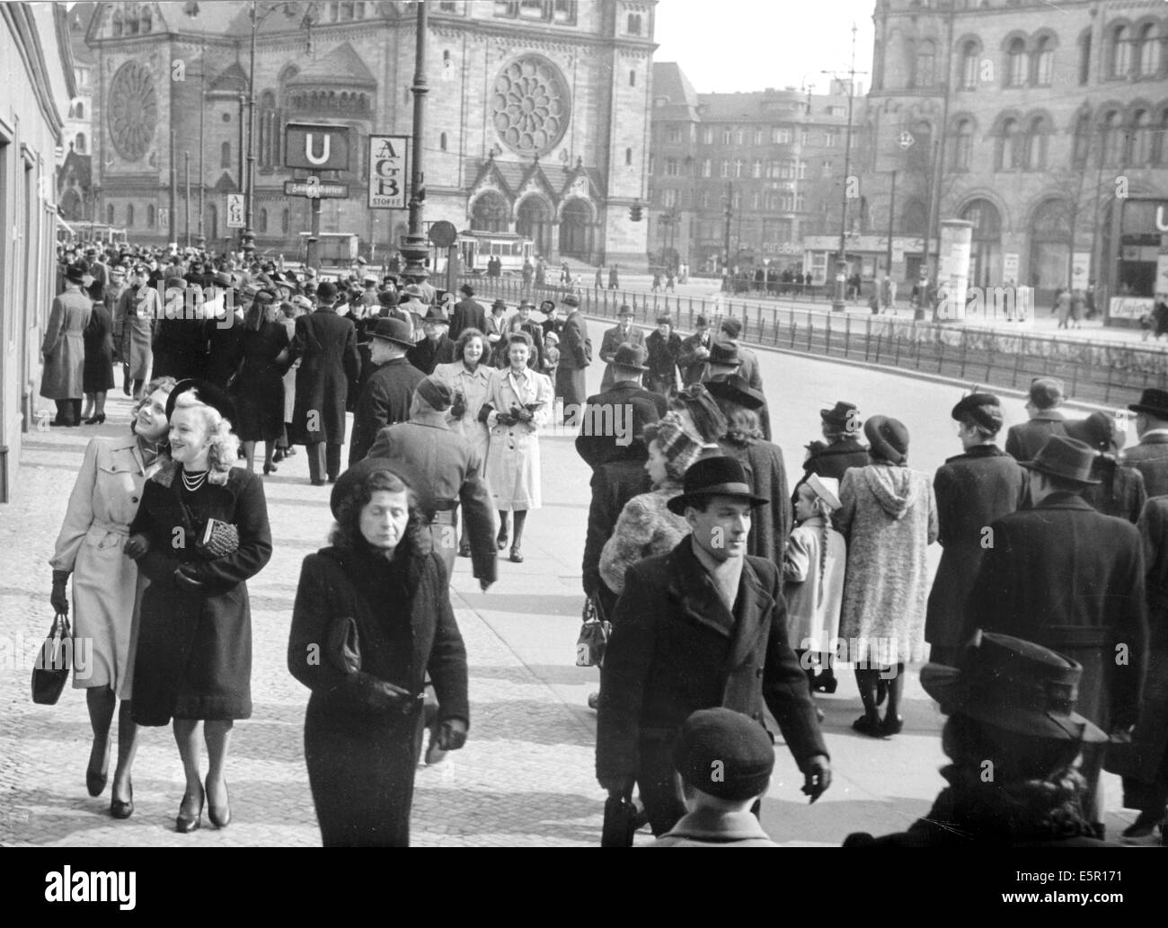 The picture from a Nazi news report shows people taking an Easter ...