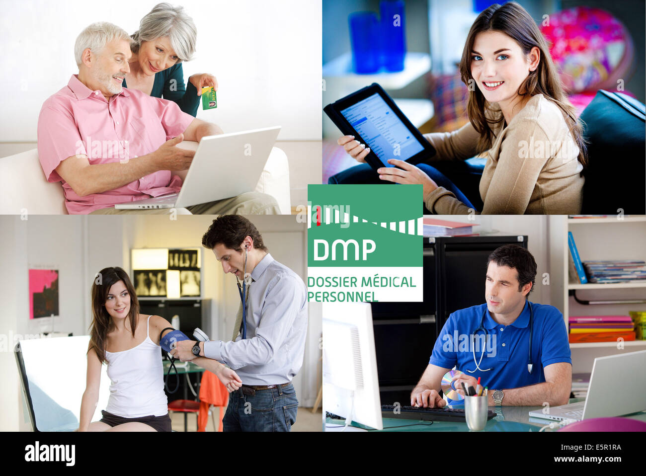 Illustration of the computerized personal medical records, which ...