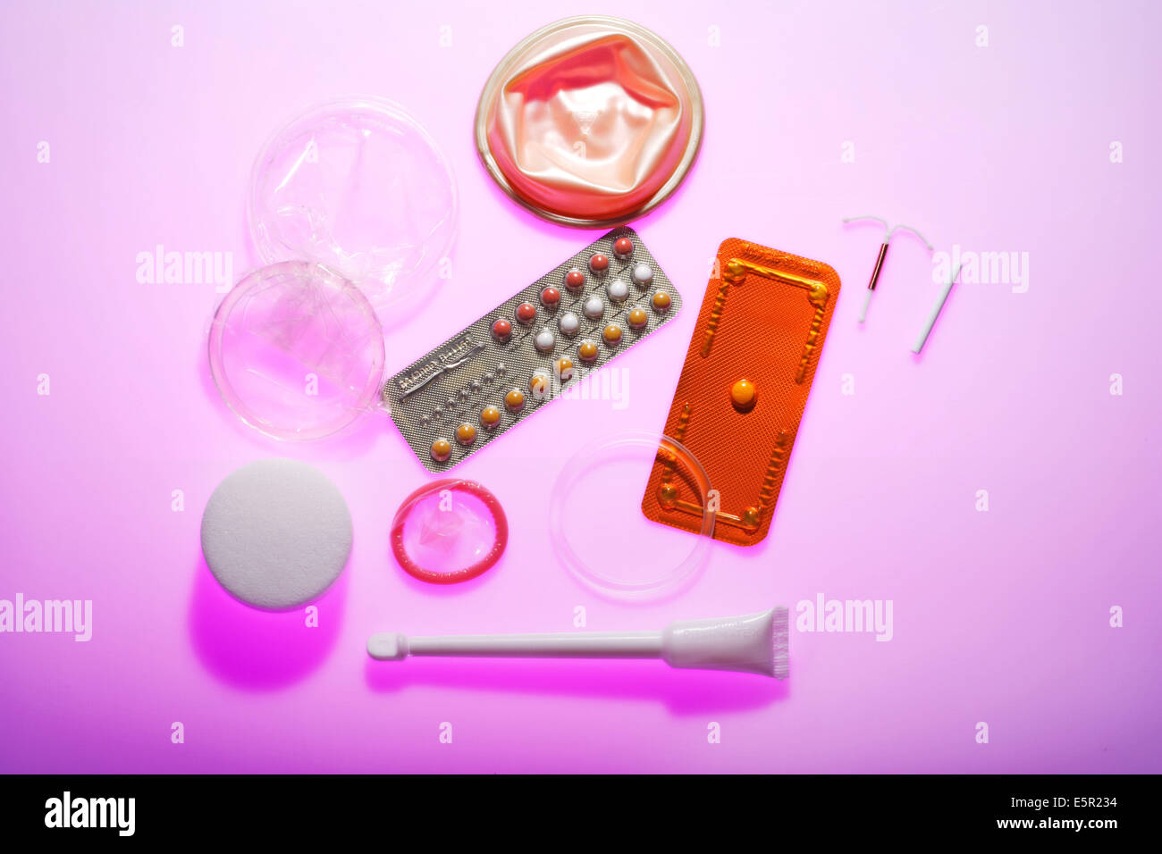 Different contraceptive methods Stock Photo - Alamy