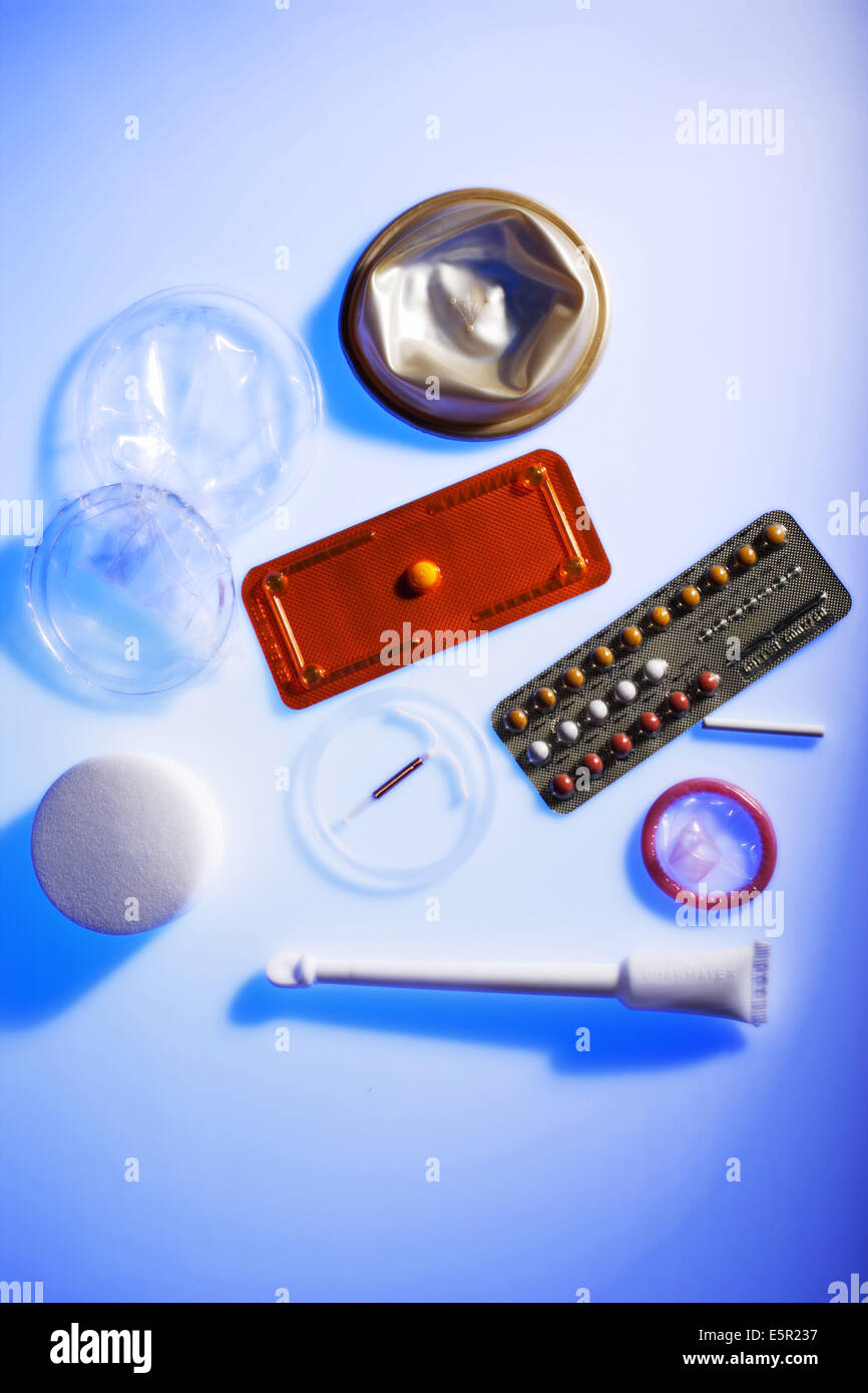 Different contraceptive methods Stock Photo - Alamy