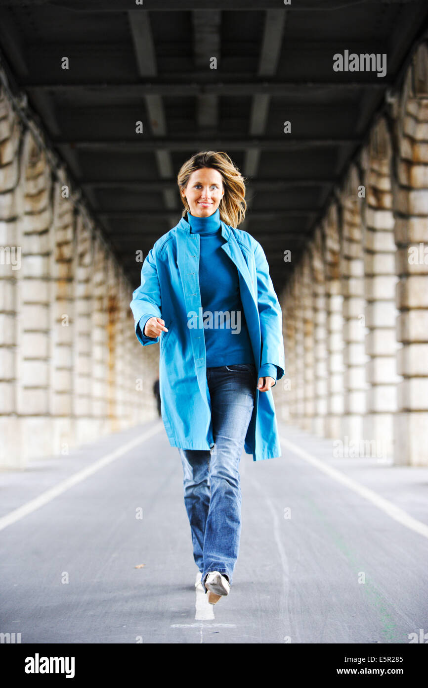 Woman practicing active walk Stock Photo - Alamy