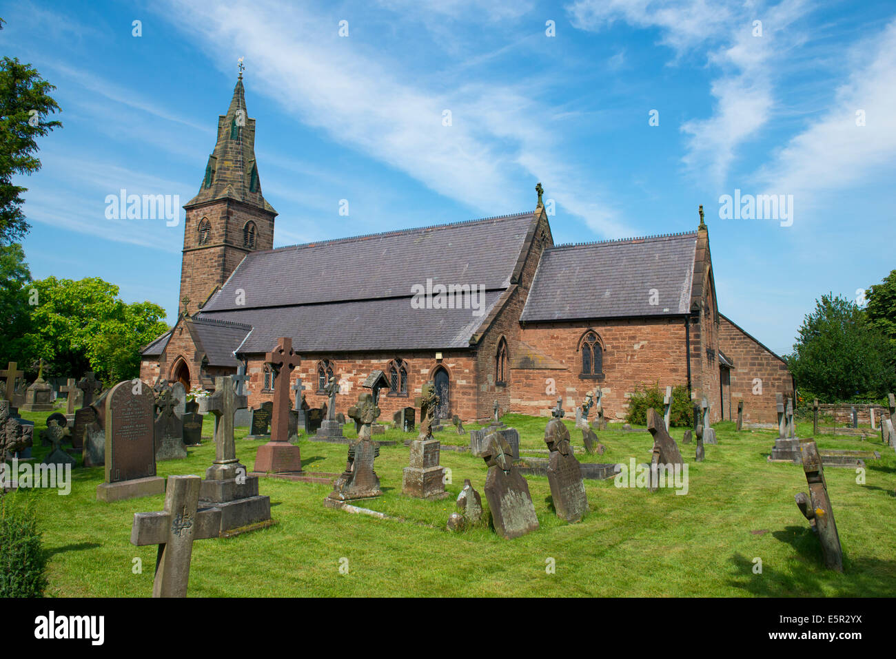 St Mary's Roman Catholic Church, Brewood, Shropshire, England Stock ...