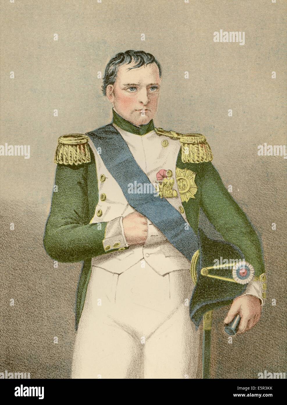 Portrait of Napoleon Bonaparte, Emperor of France Stock Photo - Alamy