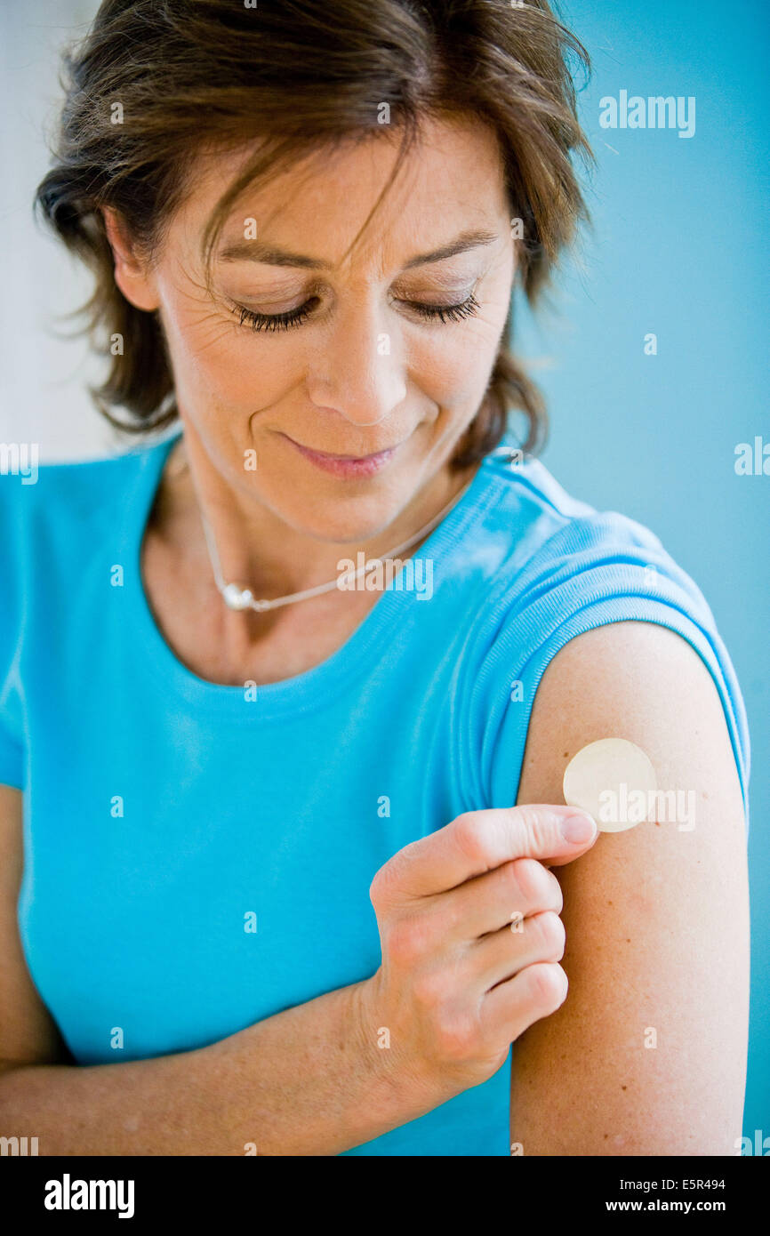 Menopause hrt patch hi-res stock photography and images - Alamy