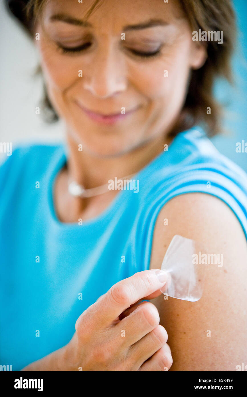 Menopause hrt patch hi-res stock photography and images - Alamy