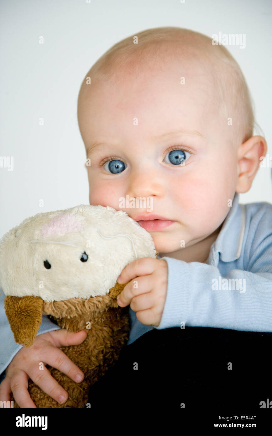 Portrait of 9 month old baby Stock Photo - Alamy