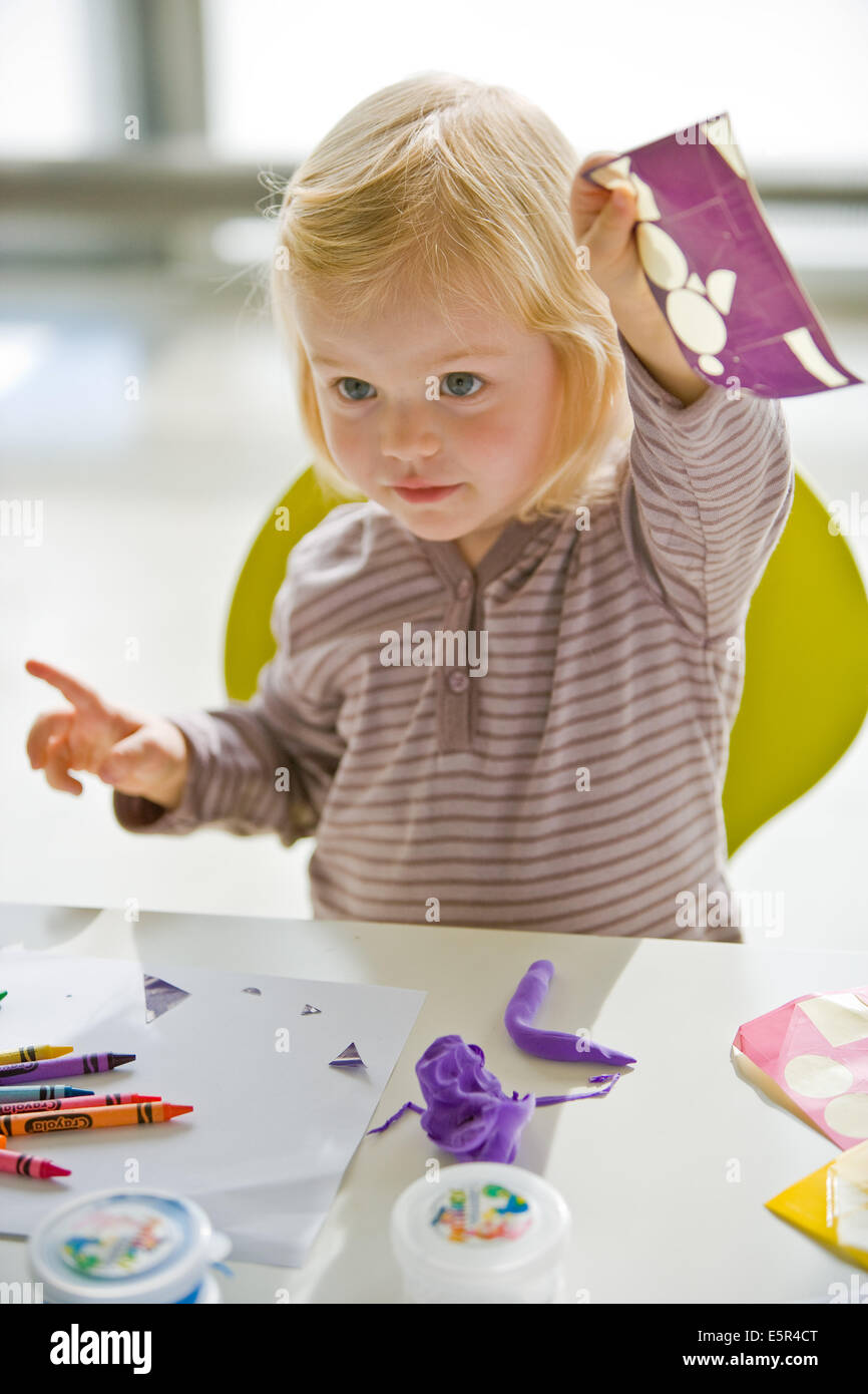 30 month old girl playing Stock Photo - Alamy
