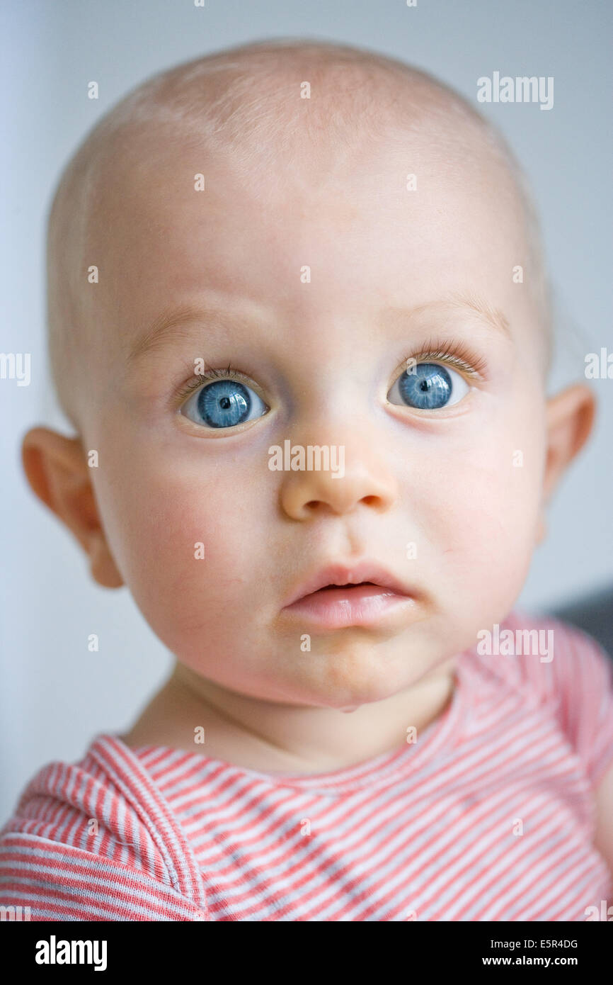 Portrait of 9 month old baby Stock Photo - Alamy