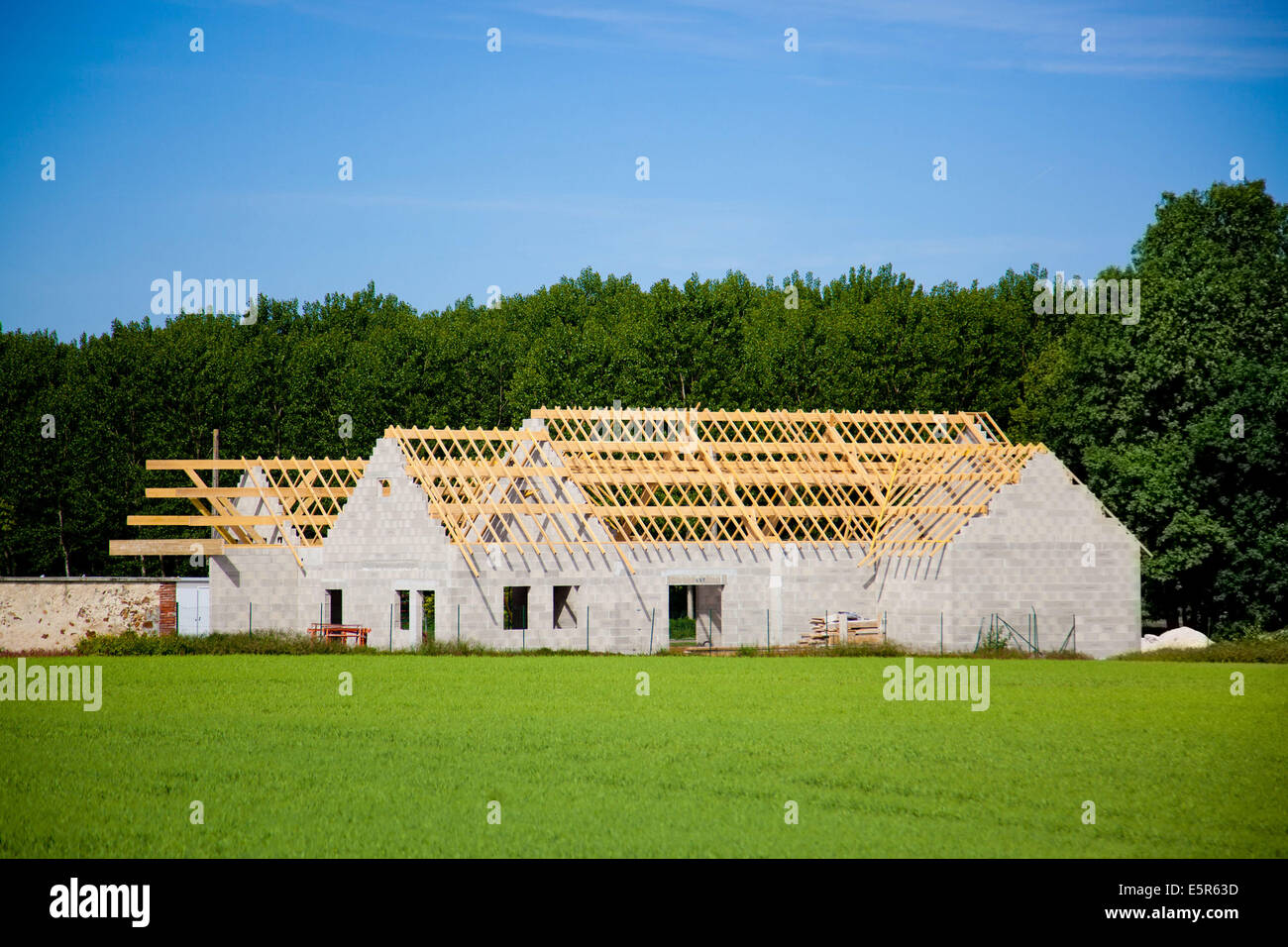 House in construction Stock Photo - Alamy