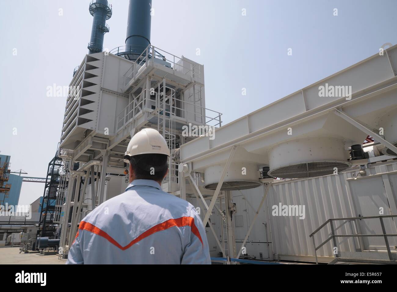 ENEL thermoelectric power plant Palladio in Fusina (Venice, Italy Stock ...