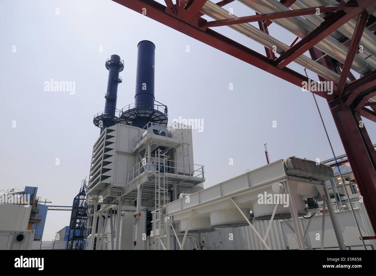 ENEL thermoelectric power plant Palladio in Fusina (Venice, Italy Stock ...