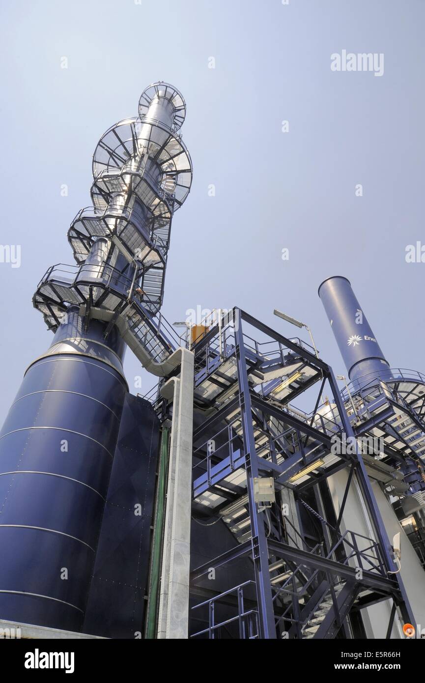 Fusina (Venezia, Italy) electric power station ENEL Palladio powered by ...