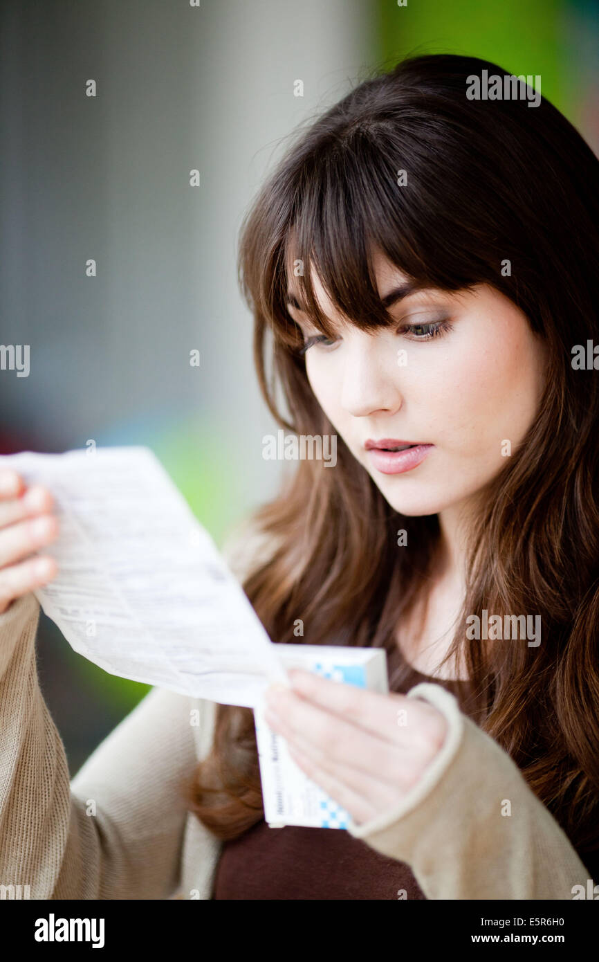 Medication instruction sheet hi-res stock photography and images - Alamy
