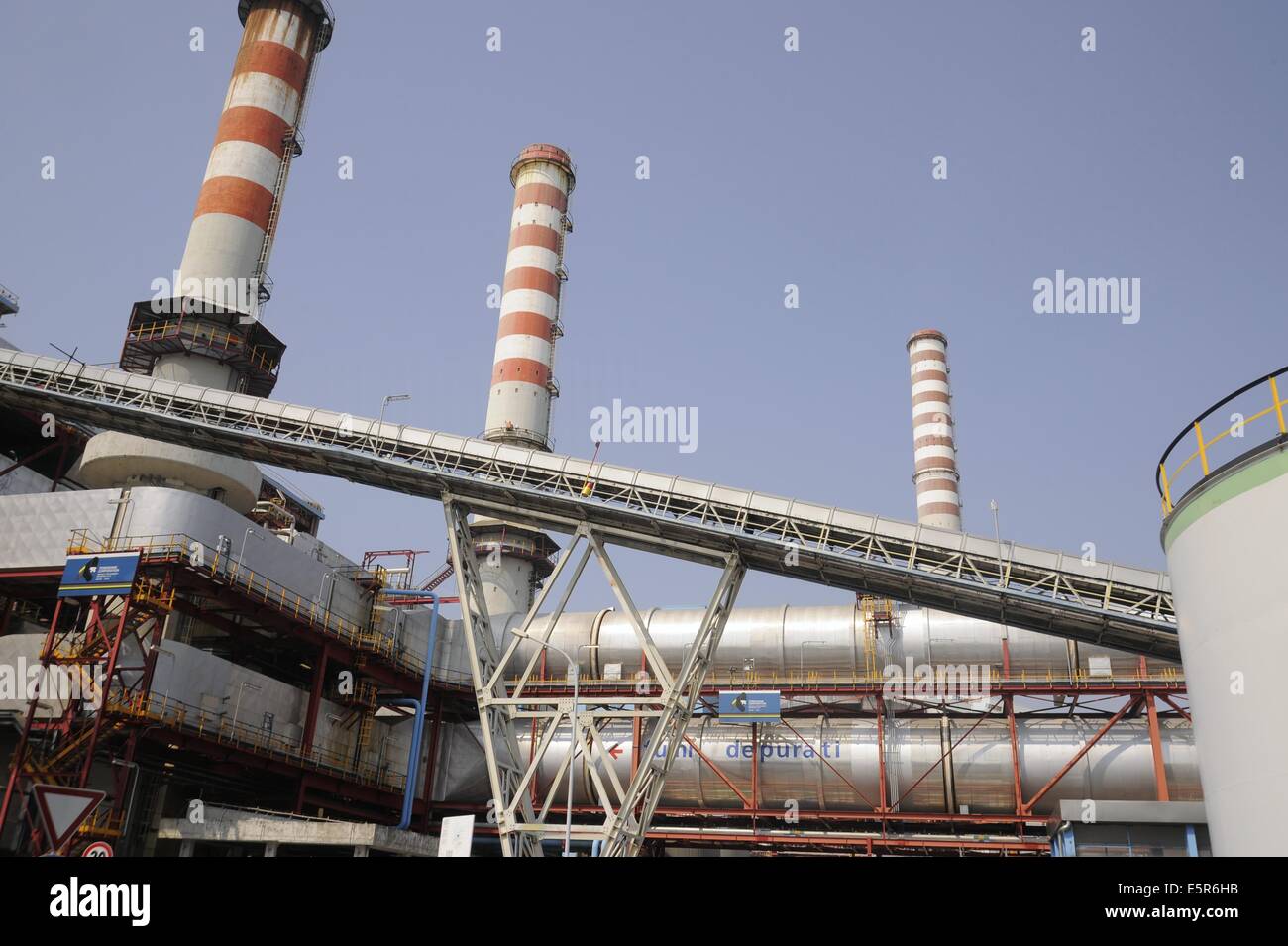 ENEL thermoelectric power plant Palladio in Fusina (Venice, Italy Stock ...