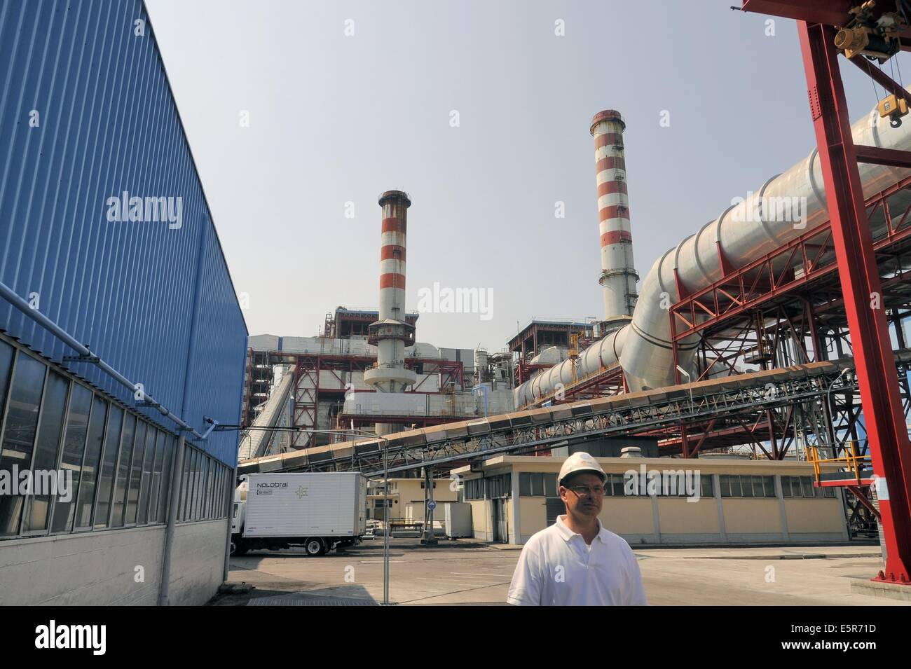 ENEL thermoelectric power plant Palladio in Fusina (Venice, Italy Stock ...