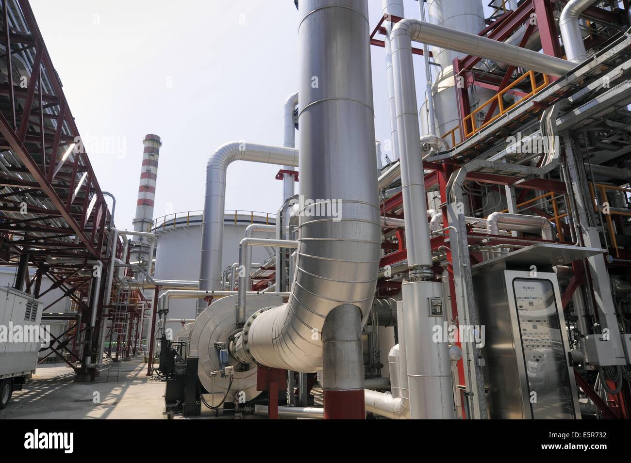 ENEL thermoelectric power plant Palladio in Fusina (Venice, Italy Stock ...