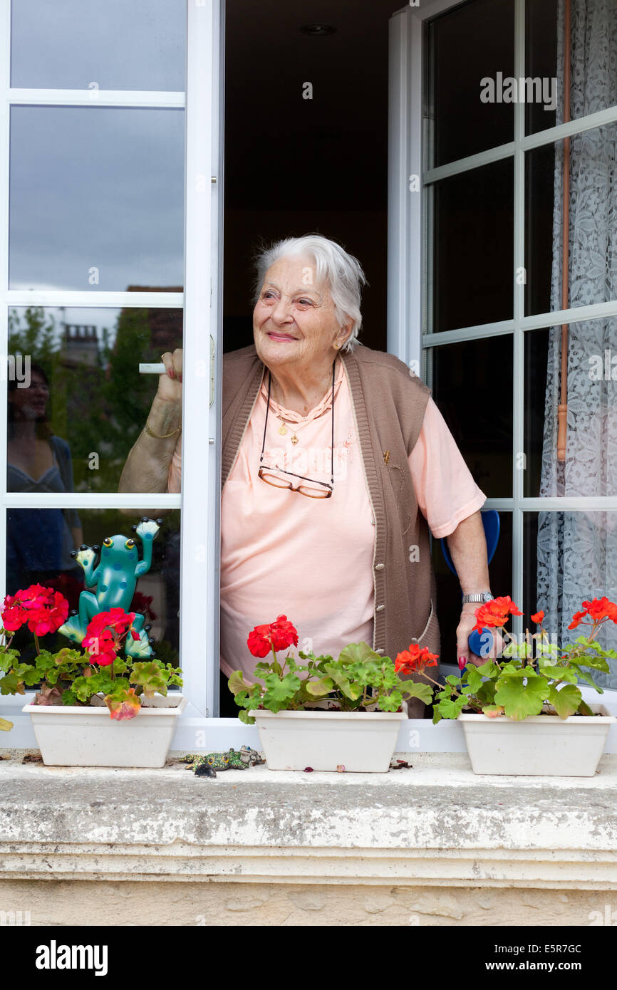 94 years old woman Stock Photo - Alamy