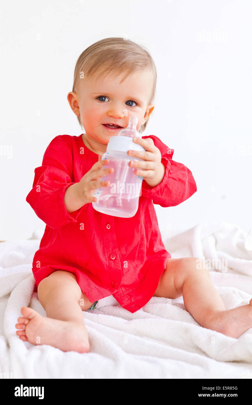 14-month-old baby girl Stock Photo - Alamy