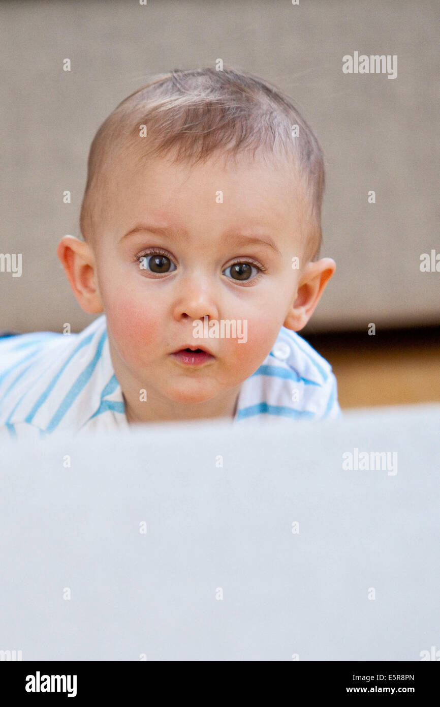 Portrait of a 14 month old baby Stock Photo - Alamy