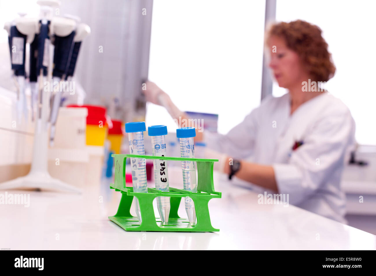 Preparation of purified DNA, called DNA medusa Stock Photo - Alamy