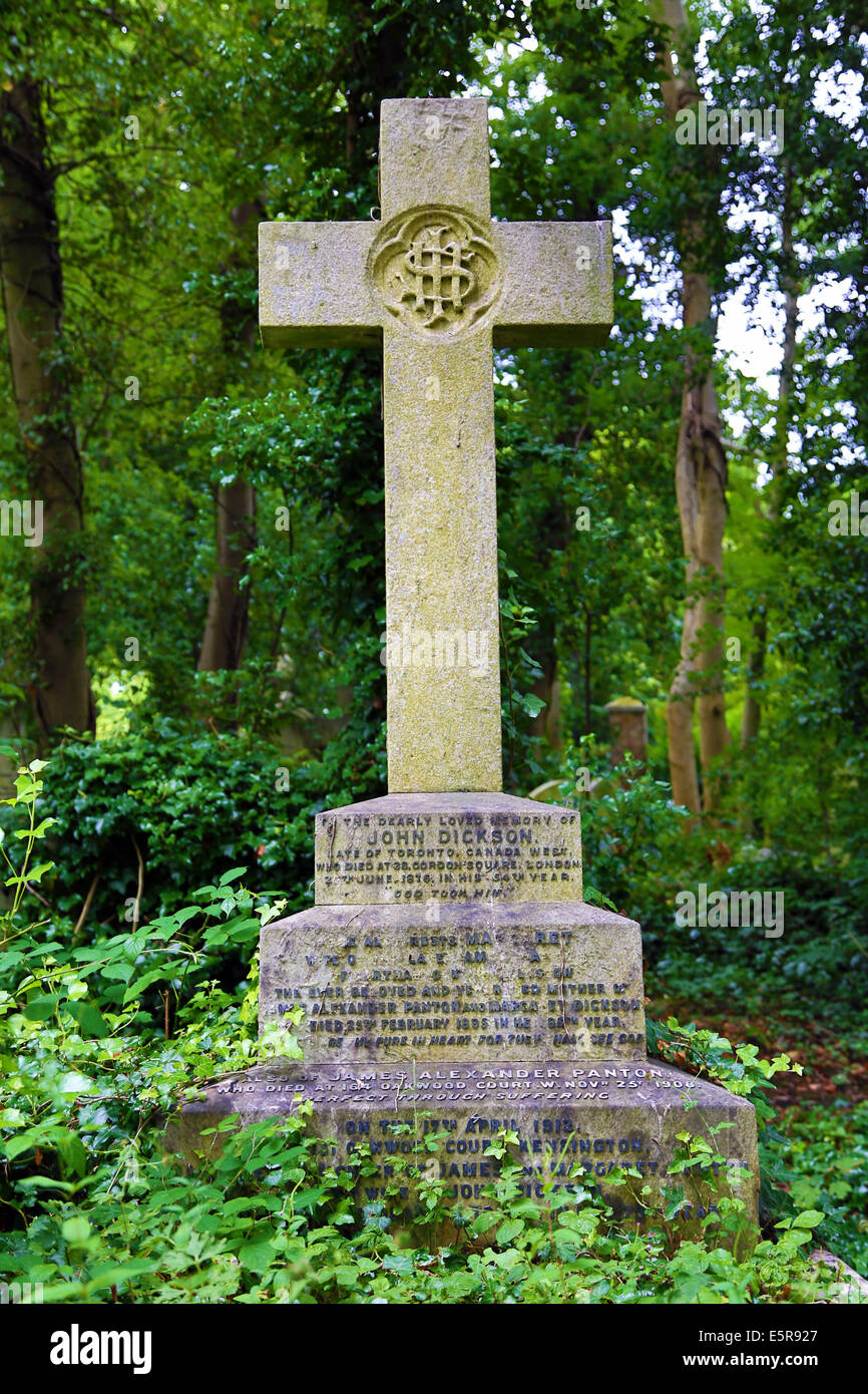 Headstone highgate cemetery hi-res stock photography and images - Alamy