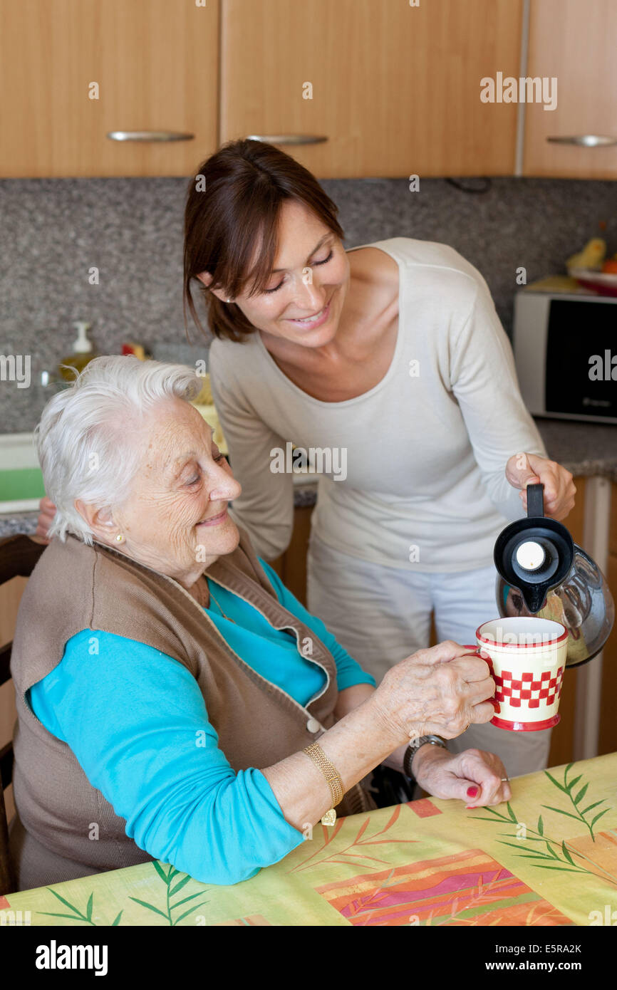 94 years old woman home hi-res stock photography and images - Alamy