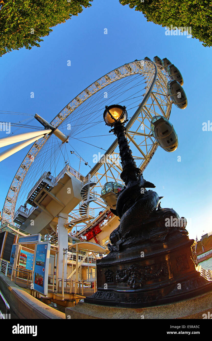 The Millennium Eye at sunset, London, England Stock Photo - Alamy