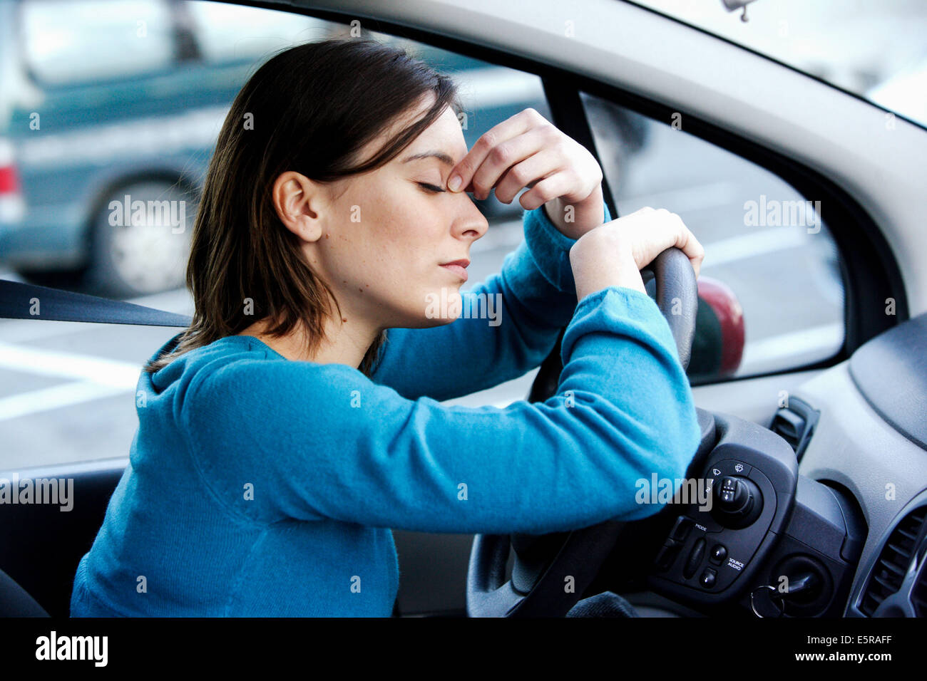 Drowsiness in car hi-res stock photography and images - Alamy