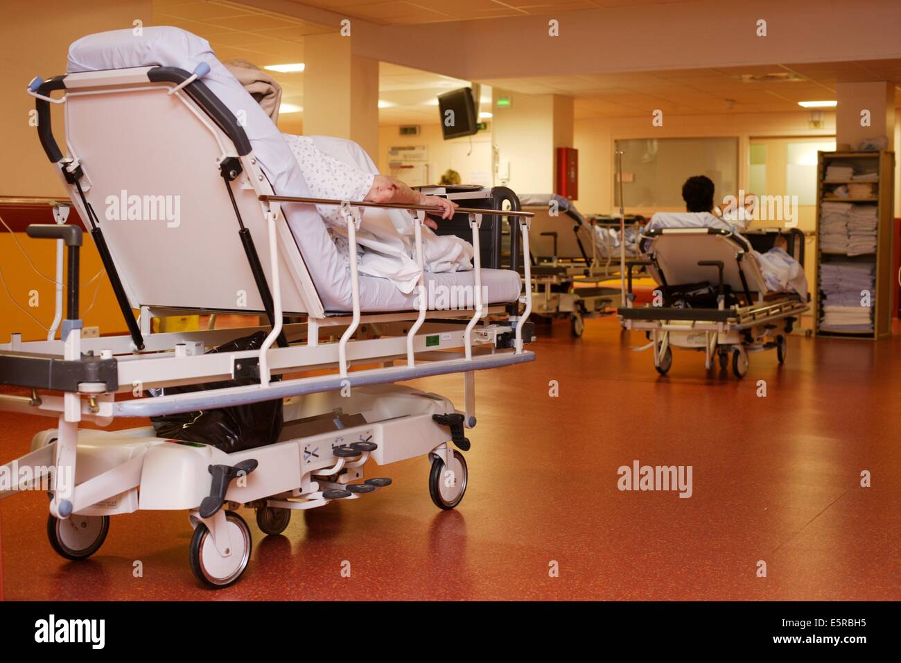 Patients at the Emergency department, Limoges hospital, France Stock ...