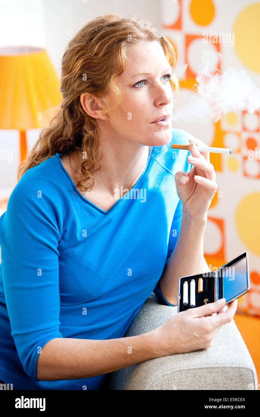 Old woman vaping hi-res stock photography and images - Alamy