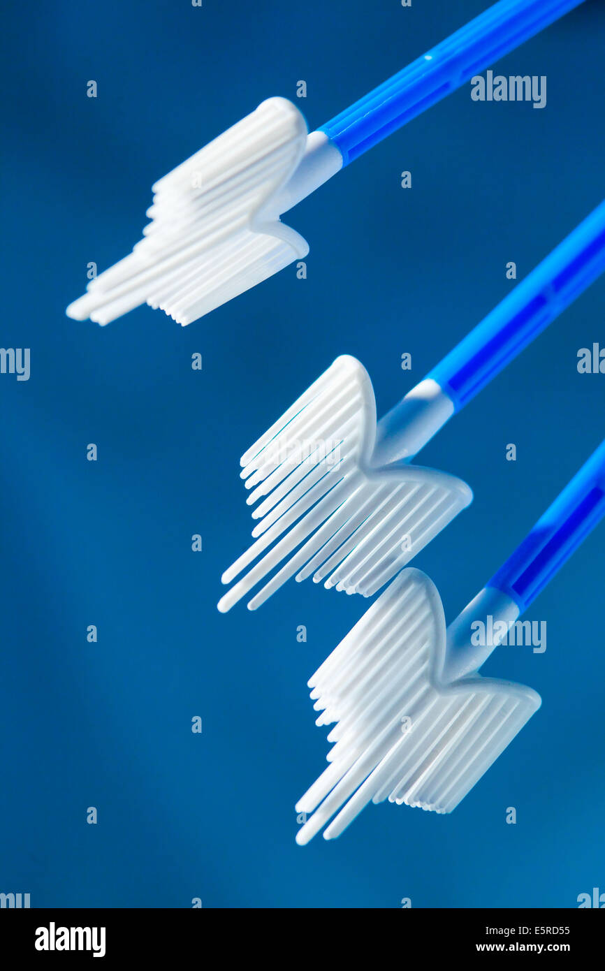 Cervical brush used for to perform vaginal smear test analysis Stock ...