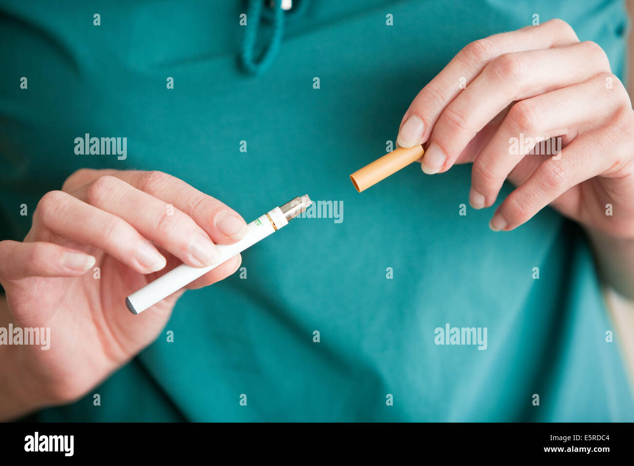 Old woman vaping hi-res stock photography and images - Alamy