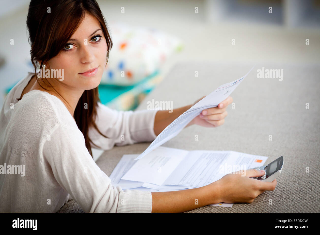 Payslip woman hi-res stock photography and images - Alamy