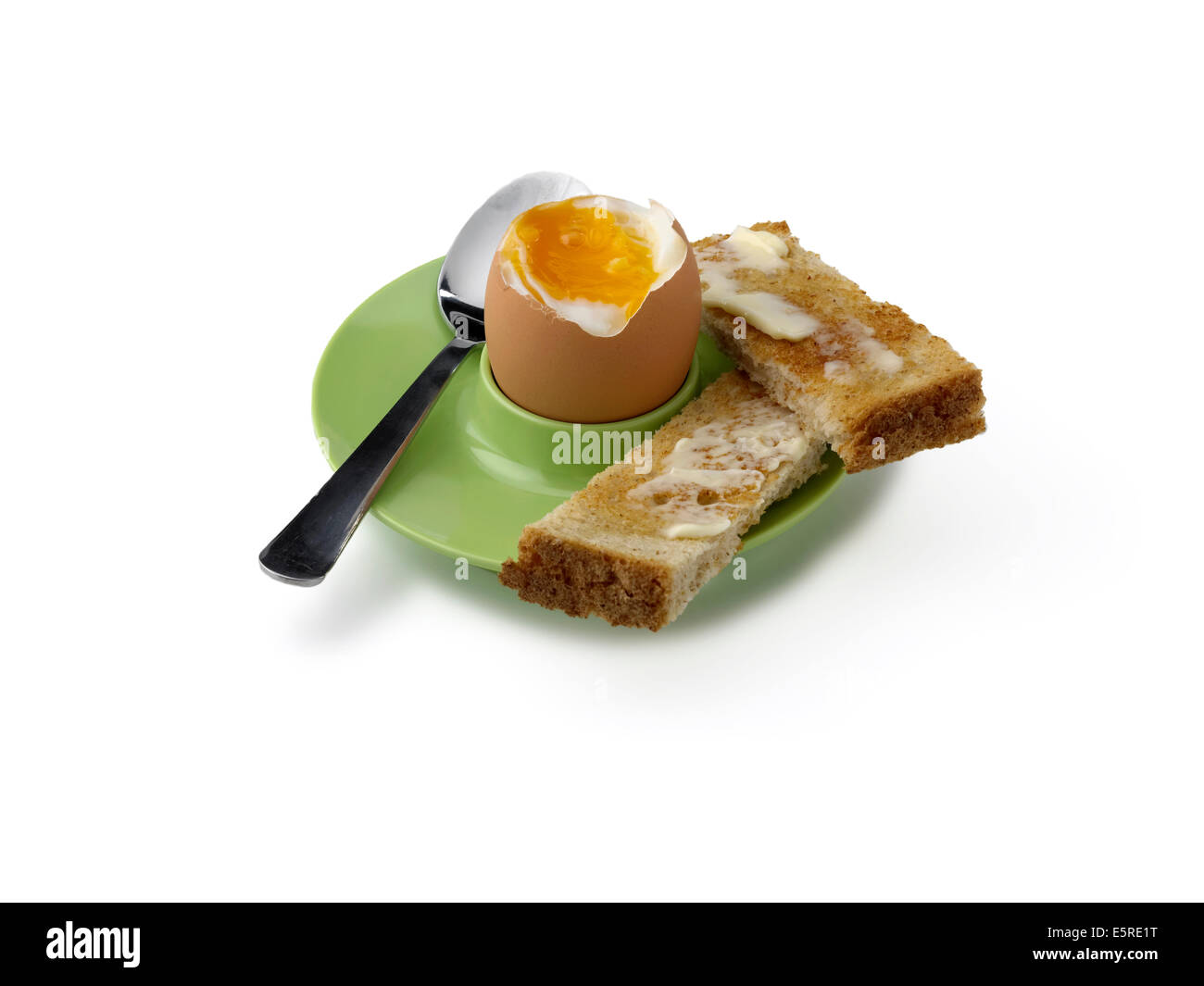 Breakfast soft boiled eggs Cut Out Stock Images & Pictures - Alamy