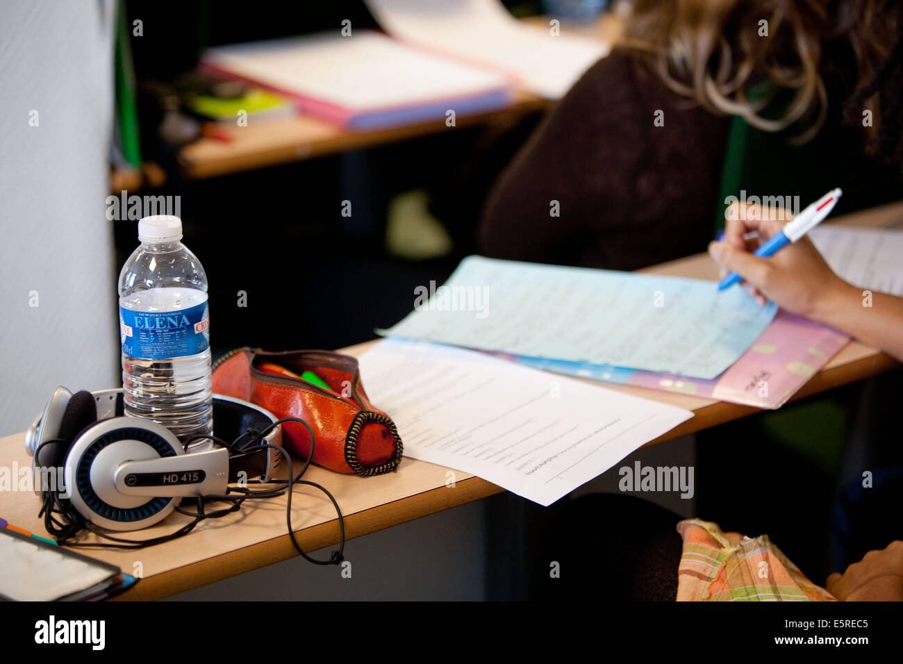 Students having class Stock Photo - Alamy