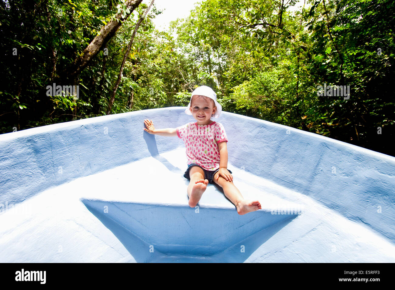 20 month old baby girl on holidays Stock Photo - Alamy