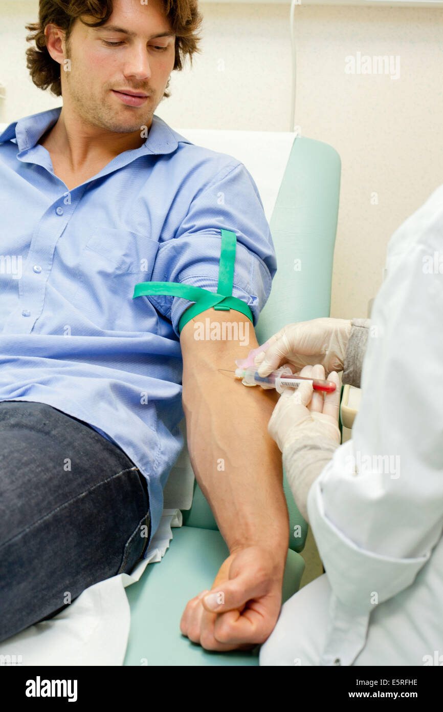 Blood Test Man Having Stock Photos & Blood Test Man Having Stock Images ...
