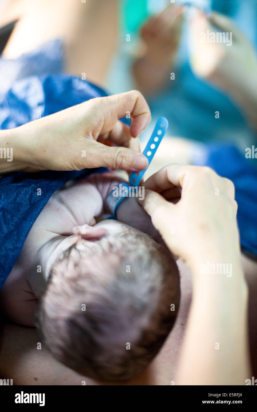 Baby hospital tag hi-res stock photography and images - Alamy