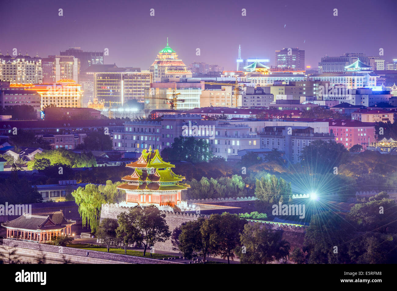 Beijing city aerial view urban hi-res stock photography and images - Alamy