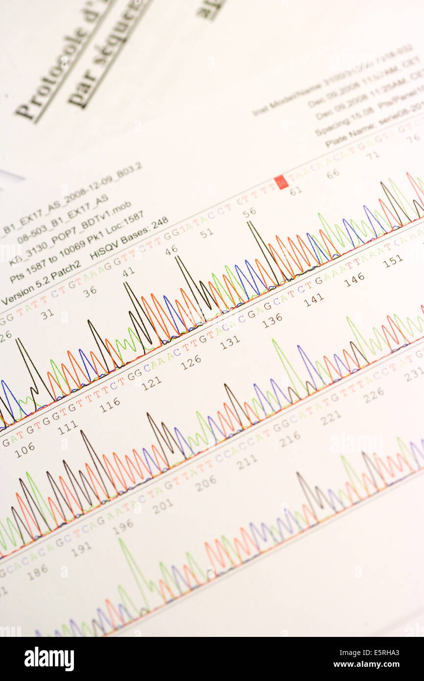Dna sequencing result hi-res stock photography and images - Alamy
