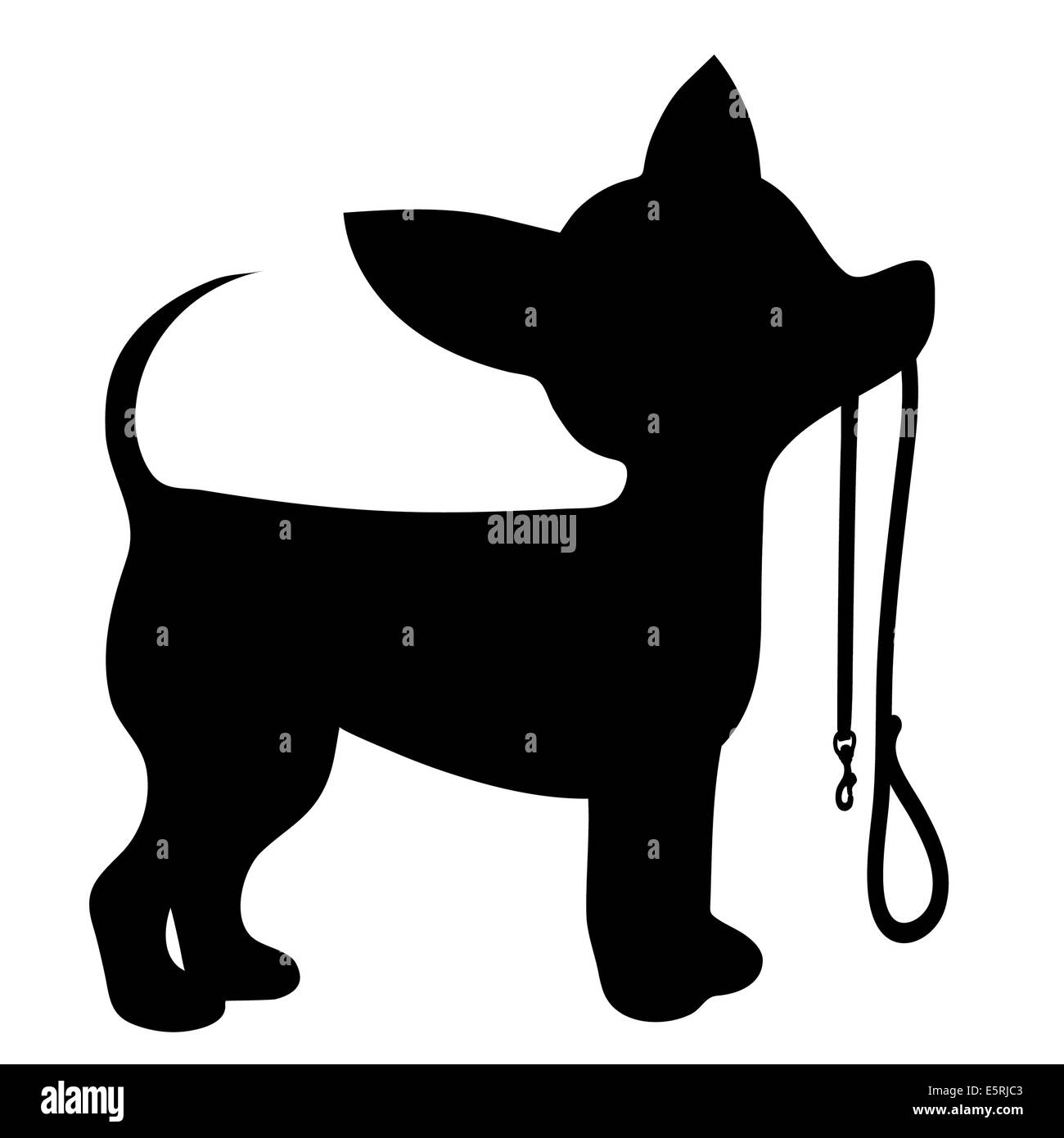Silhouette of a dog Stock Photo - Alamy