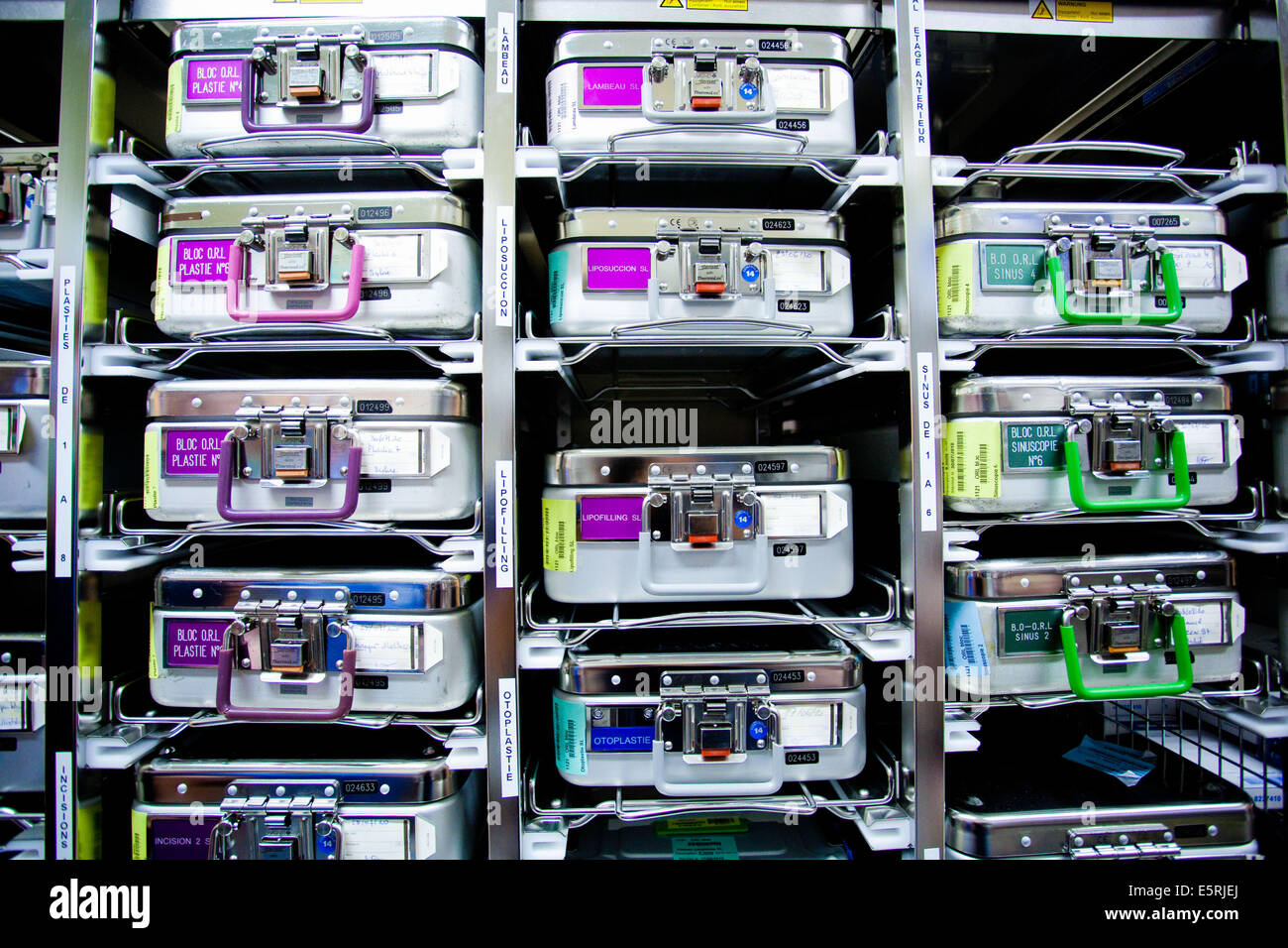 Storage of surgical equipment Stock Photo - Alamy