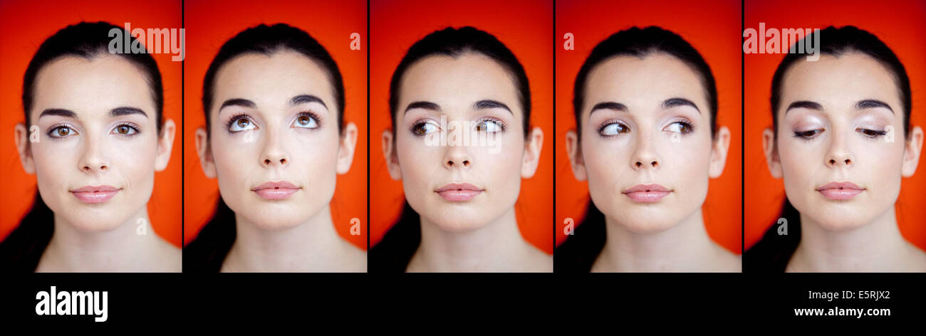 Yoga for eyes, method consisting in excercizing the eye muscles in ...