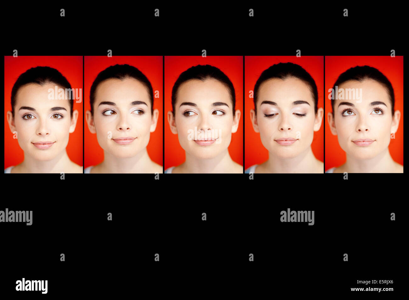 Yoga for eyes, method consisting in excercizing the eye muscles in ...